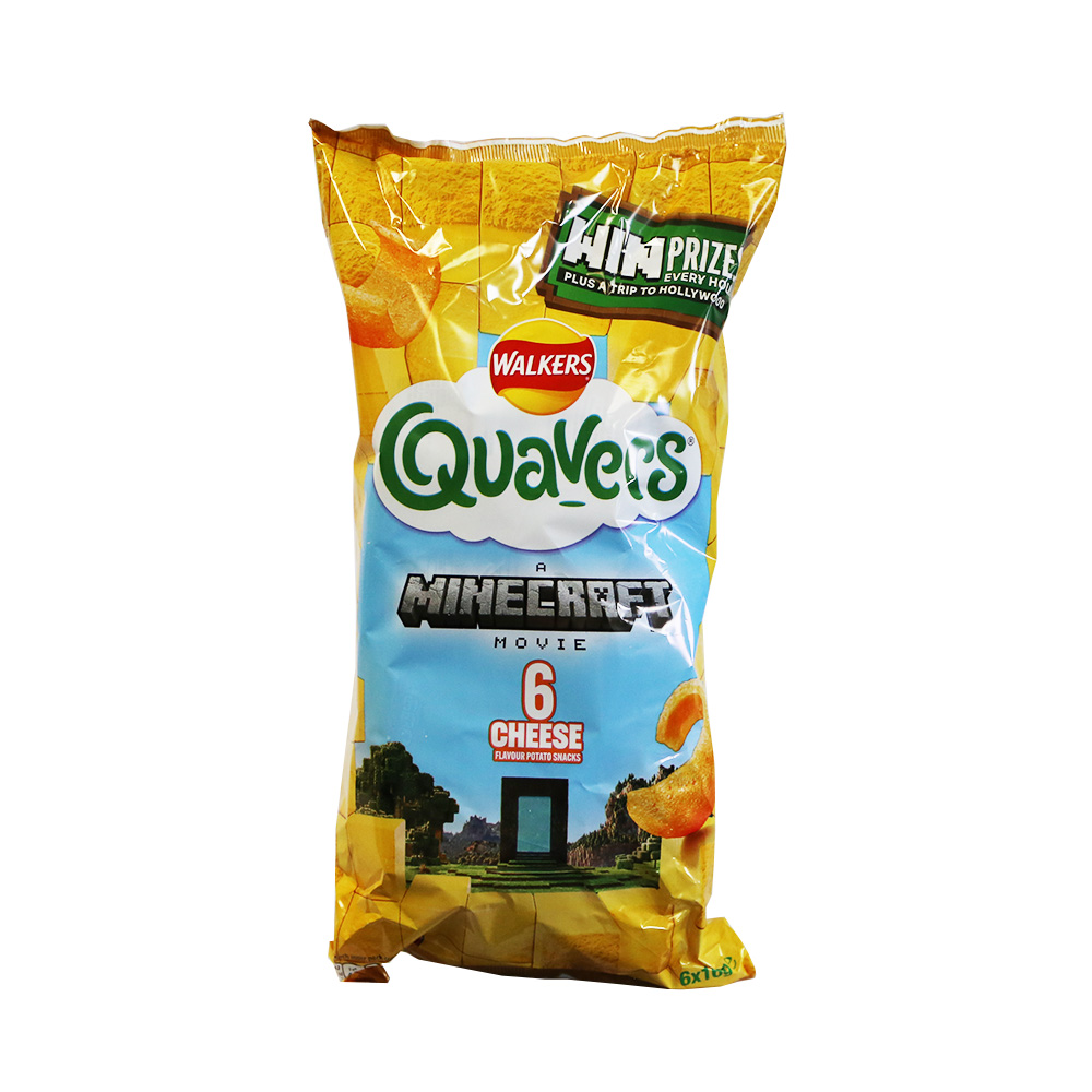 Walkers Quavers 6 Pack 96g (3.4oz) X 12: Food Ireland Wholesale