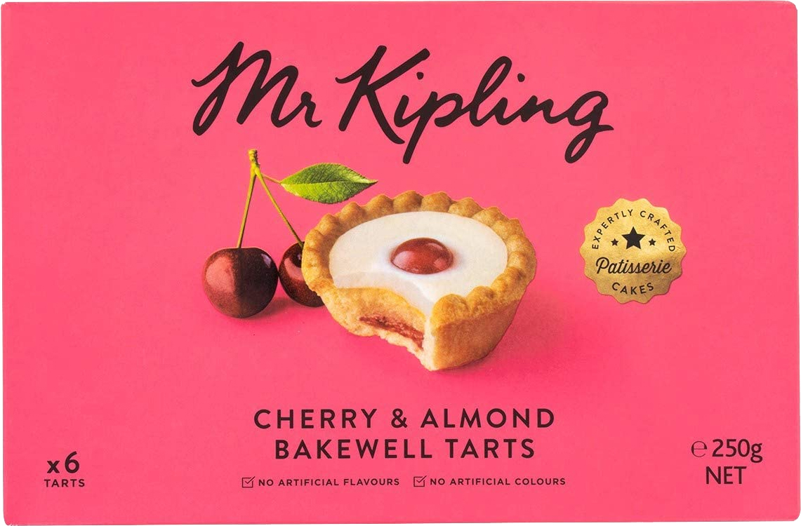 Mr Kipling Cherry Bakewells 6s 318g (11.2oz) X 10: Food Ireland Wholesale