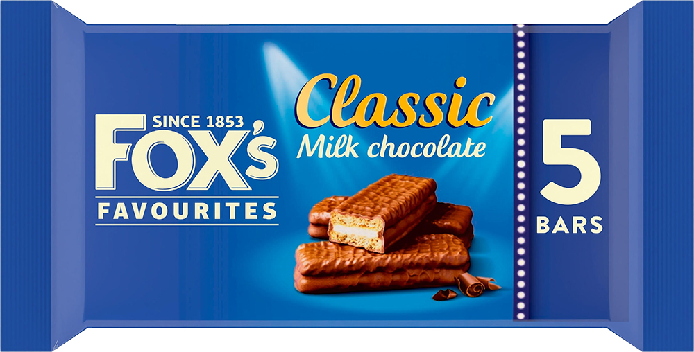 Fox's Classic Snack 5 Pack 125g (4.4oz) X 24: Food Ireland Wholesale