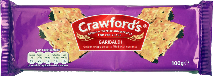 Crawford Garibaldi 100g (3.5oz) X 12: Food Ireland Wholesale