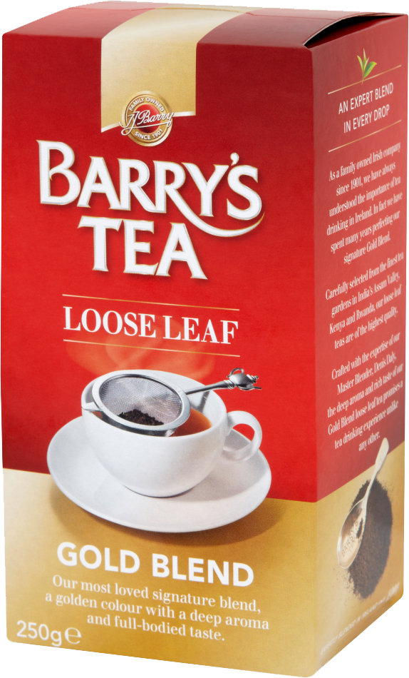 Barrys Tea Gold Loose 250g (8.8oz) X 12: Food Ireland Wholesale