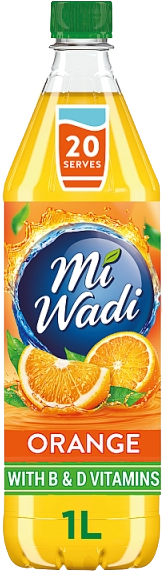 Miwadi Orange 1L (33.8fl oz) X 12: Food Ireland Wholesale