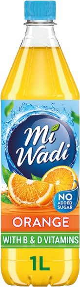 Miwadi Orange NAS 1L (33.8fl oz) X 12: Food Ireland Wholesale