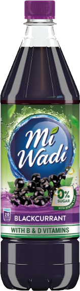 Miwadi Zero Blackcurrant 1L (33.8fl oz) X 12: Food Ireland Wholesale