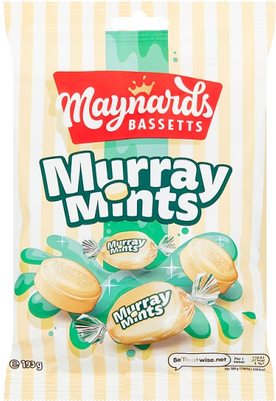 Bassetts Murray Mints Bag 193g (6.8oz) X 12: Food Ireland Wholesale