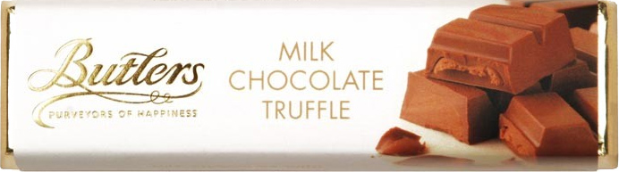 Butlers Milk Chocolate Truffle Bar 75g (2.6oz) X 20: Food Ireland Wholesale
