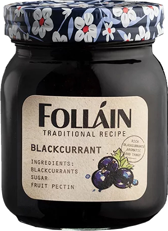 Follain Traditional Recipe Blackcurrant Jam 370g (13oz) X 9: Food ...