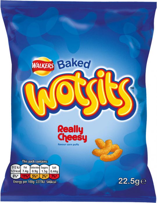 Walkers Wotsits Cheese 22.5g (0.8oz) X 32: Food Ireland Wholesale