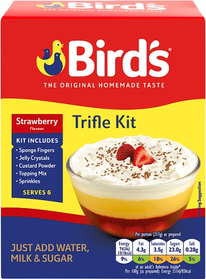 Birds Strawberry Trifle Mix 141g (5oz) X 10: Food Ireland Wholesale