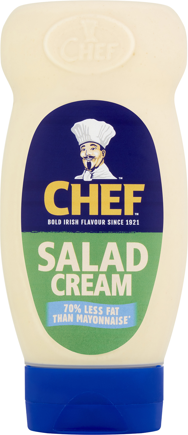 Chef Salad Cream Squeezy 440g (15.5oz) X 12: Food Ireland Wholesale