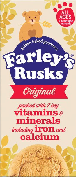 Farleys Rusks 9's 150g 150g (5.3oz) X 6: Food Ireland Wholesale