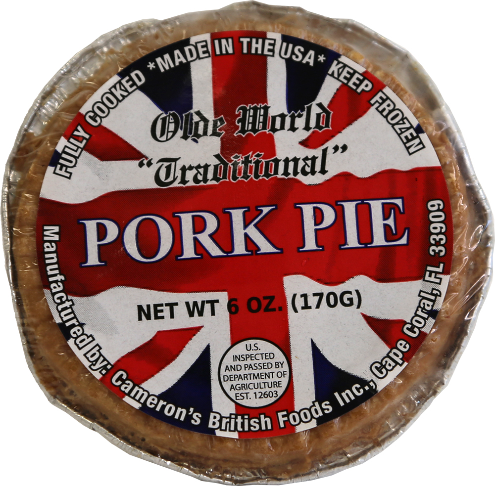 Cameron's Traditional Pork Pies Pie 170g (6oz) X 12: Food Ireland Wholesale