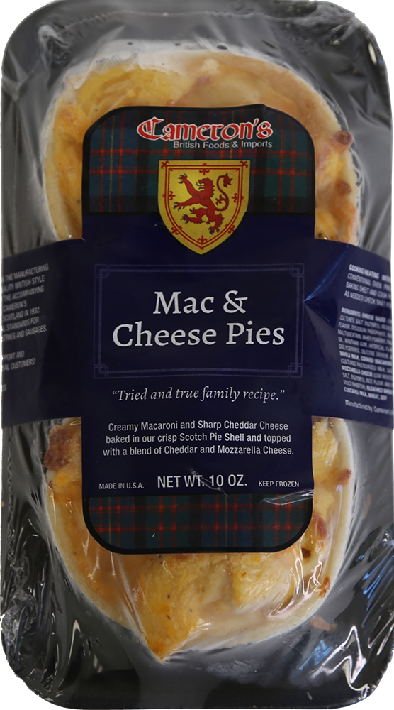Cameron's Mac & Cheese Pies 2 Pk 285g (10oz) X 12: Food Ireland Wholesale