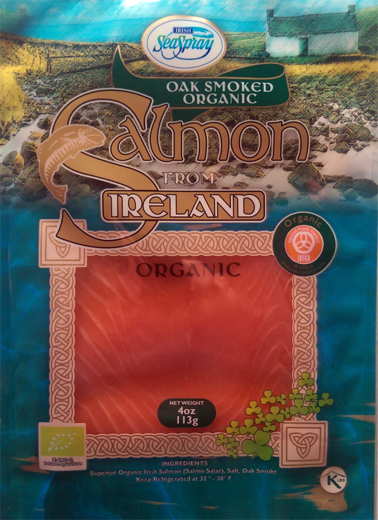 Irish Seaspray Smoked Organic Irish Salmon 113g (4oz) X 10: Food ...