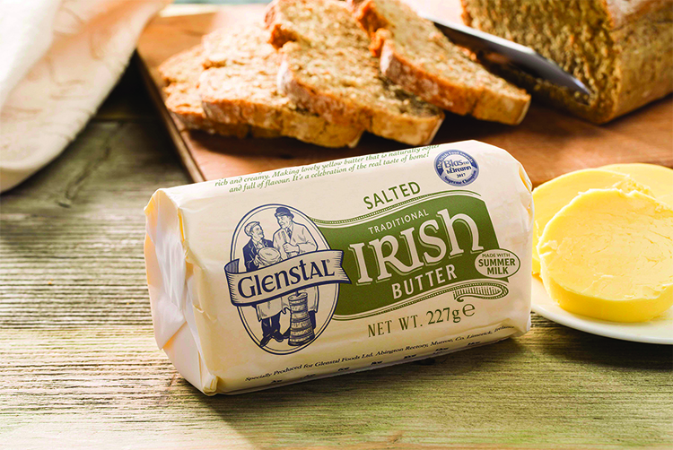 Glenstal Irish Creamery Butter 227g (8oz) X 12: Food Ireland Wholesale